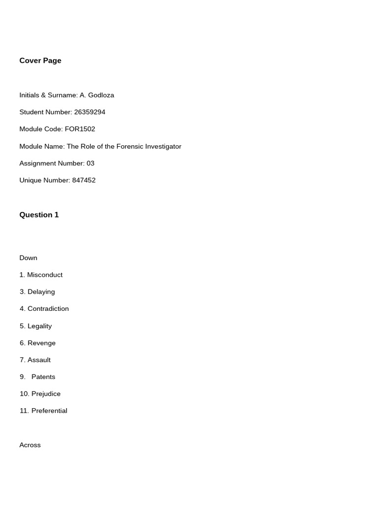For1502 Assessment03 Athunam Godloza | PDF