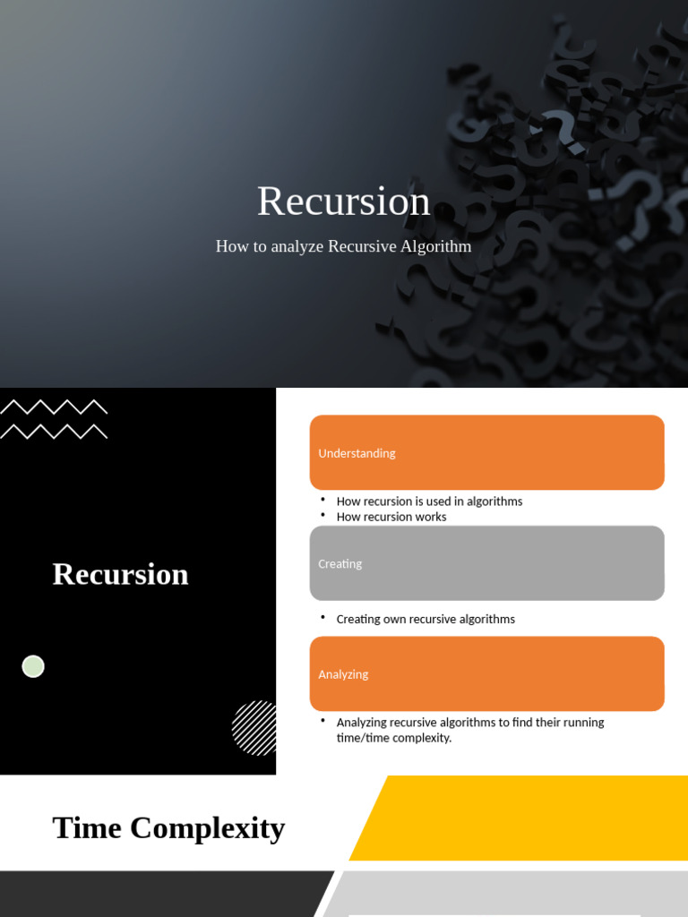 09-Analysing Recursive Algorithms (Recurrence Equation and Master Theorem) | PDF | Recurrence ...