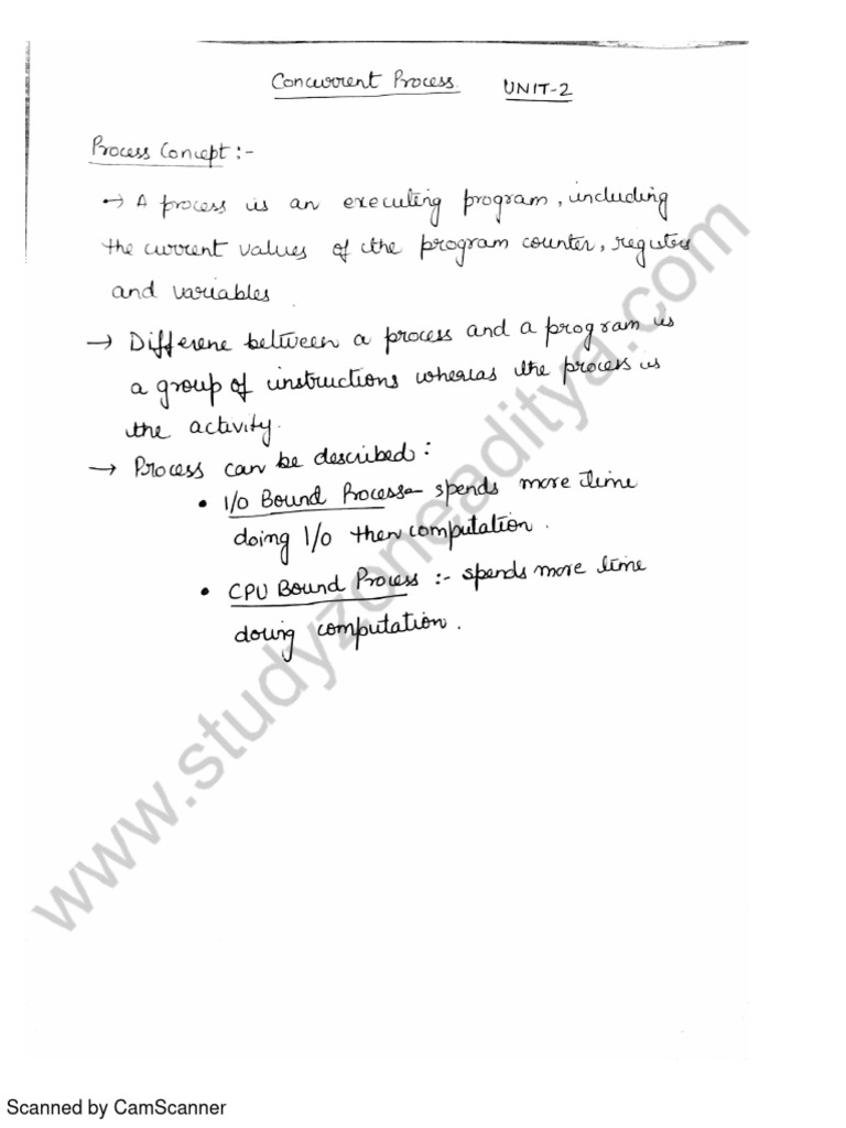 Operating System Unit 2 | PDF