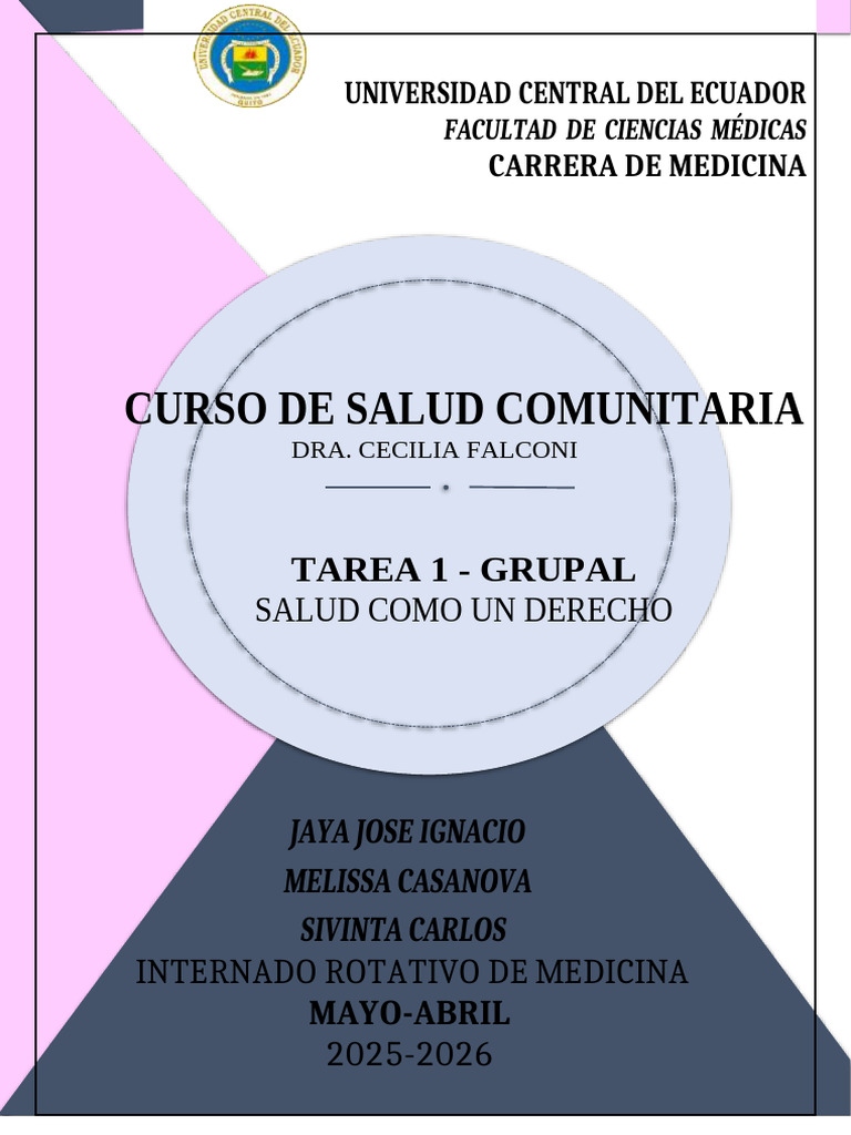 Trabajo Grupal 1 - Comunitaria | PDF | Agua
