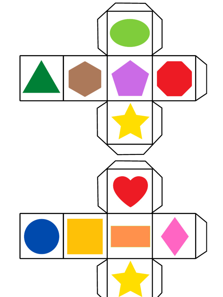 Shapes Dice Game | PDF