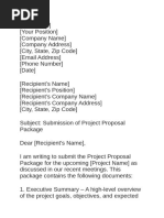 Expression of Interest Letter Template | PDF