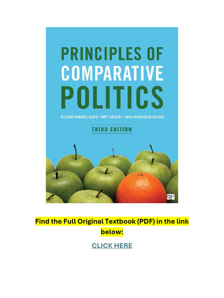 Principles of Comparative Politics Overview | PDF | Authoritarianism ...