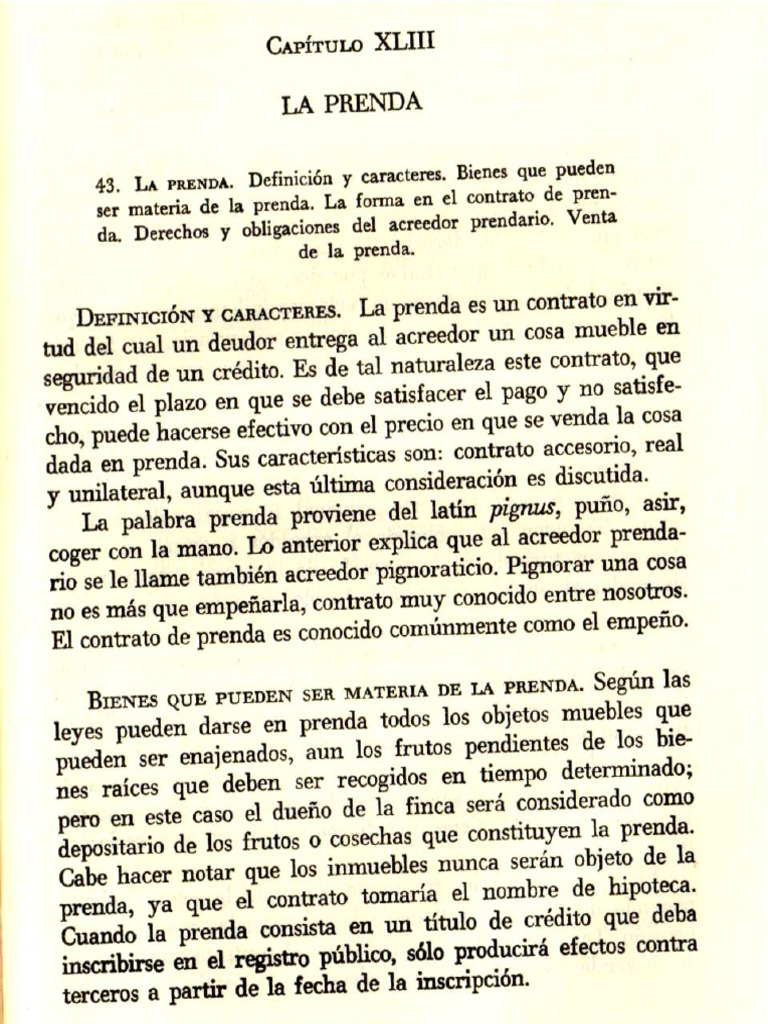 Capitulo 43 La Prenda | PDF