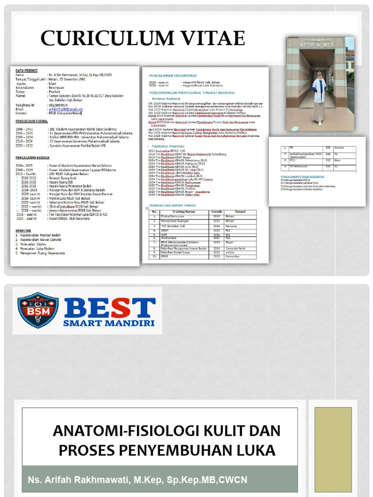 Anatomi-Fisiologi Kulit Dan Proses Penyembuhan Luka | PDF