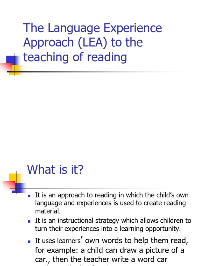 ELO 4 Language Experience Approach | PDF | Learning | Cognition
