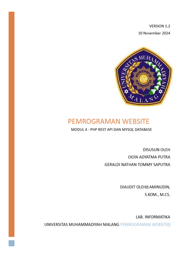 Modul 4 - Pemrograman Website 1.2 | PDF