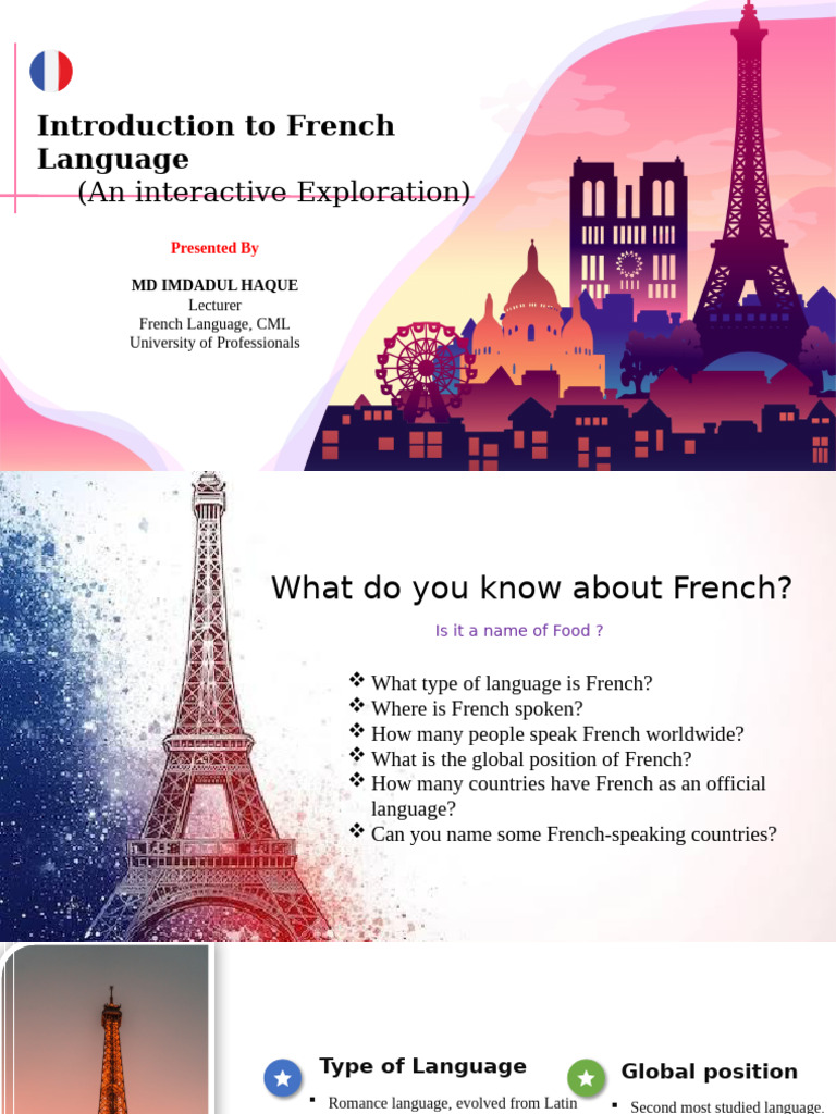 Introduction French Language | PDF