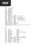 Legend of Legaia Arts and Combos List | PDF