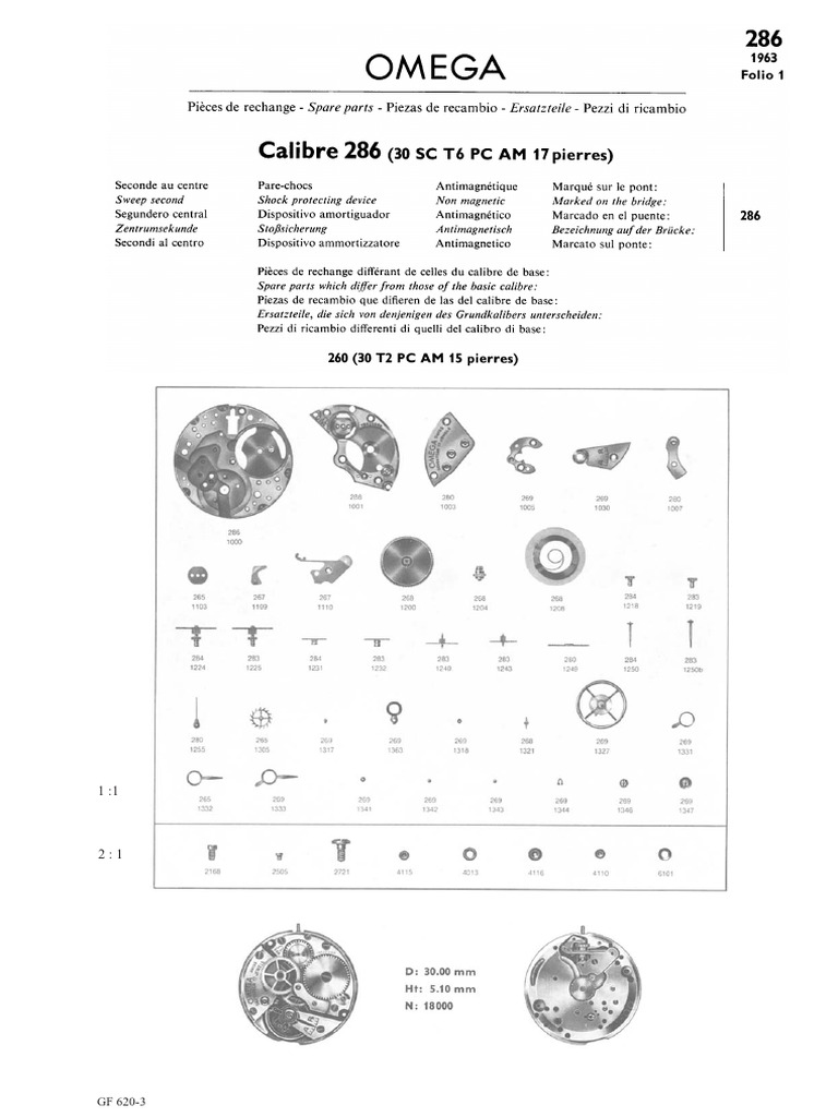 Omega - Caliber 286 - Al - en - Es - FR | PDF