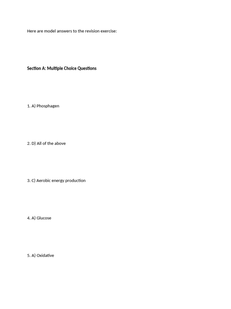 Energy Systems in Exercise Physiology | PDF | Adenosine Triphosphate ...