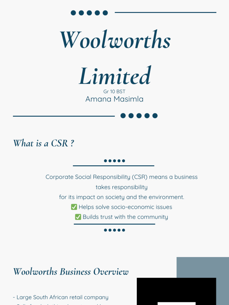 Woolworths Limited | PDF