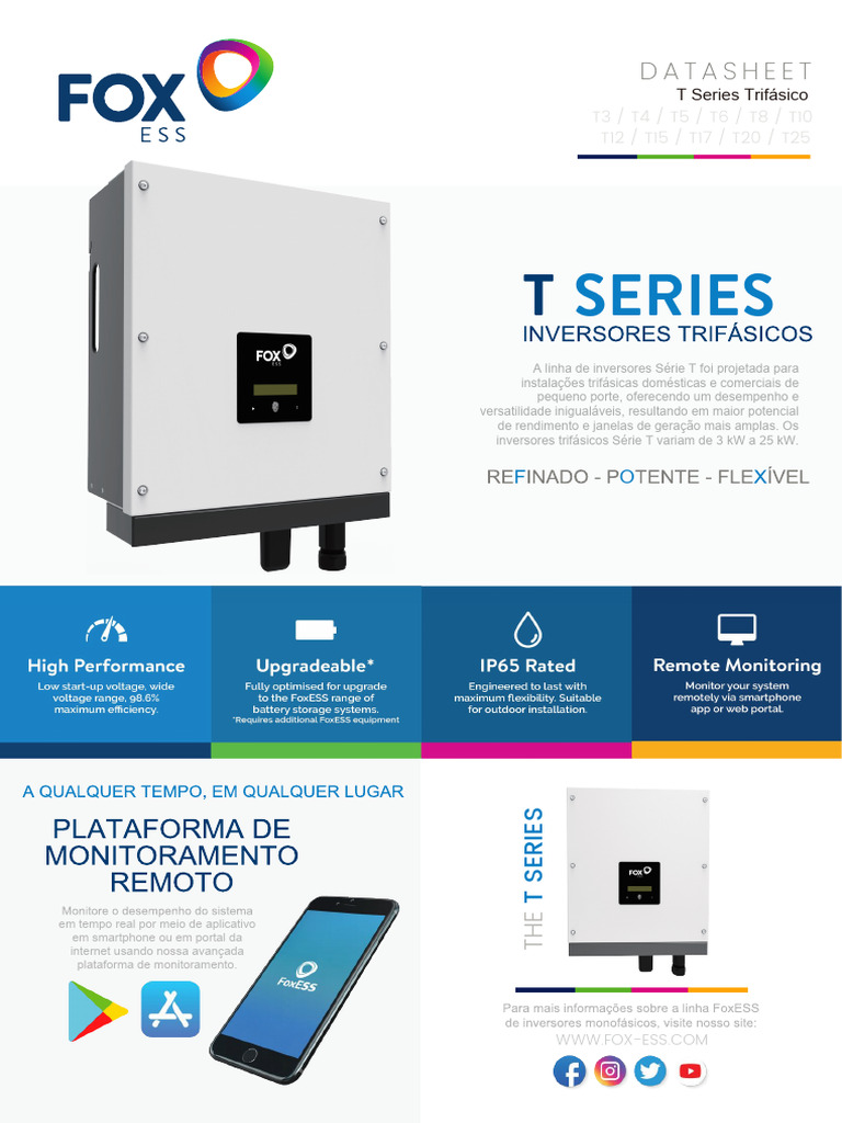 FOX-ESS 25K (7 Anos de Garantia) | PDF