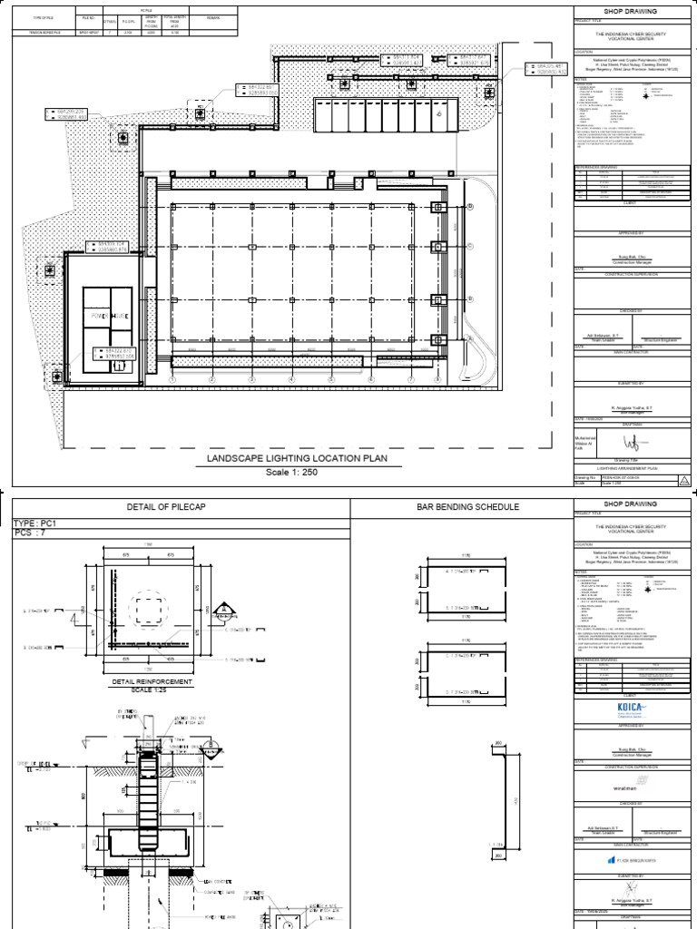 PSSN-KSK-ST-008-08 008-08B - Shop Drawing For Arrangement Lighting Pole ...