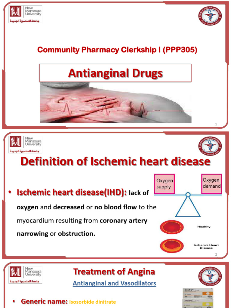 Anti Angina l | PDF | Cardiovascular System | Cardiology