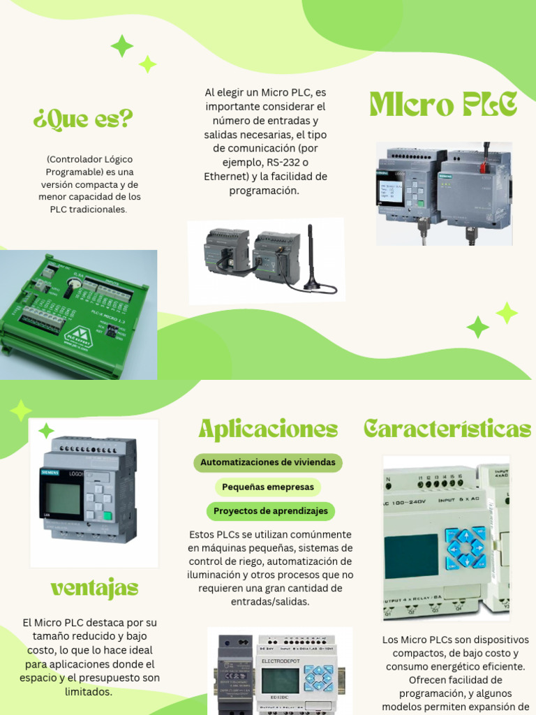 Micro PLC: Compactos y Económicos | PDF