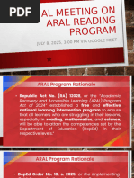 Aral Program Rationale | PDF | Phonics | Reading Comprehension