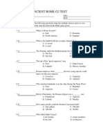 Ancient Rome Unit Test Study Guide | PDF | Roman Republic | Ancient Rome