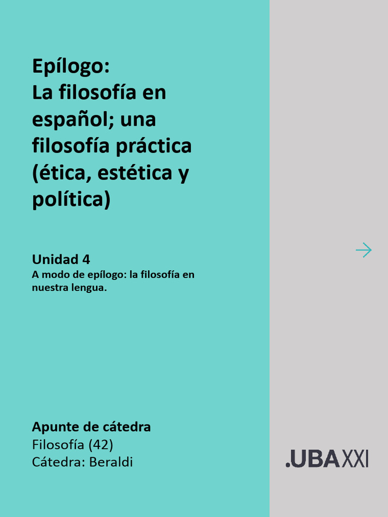Unidad 4. La Filosofía en Español | PDF | Michel Foucault | Raza ...