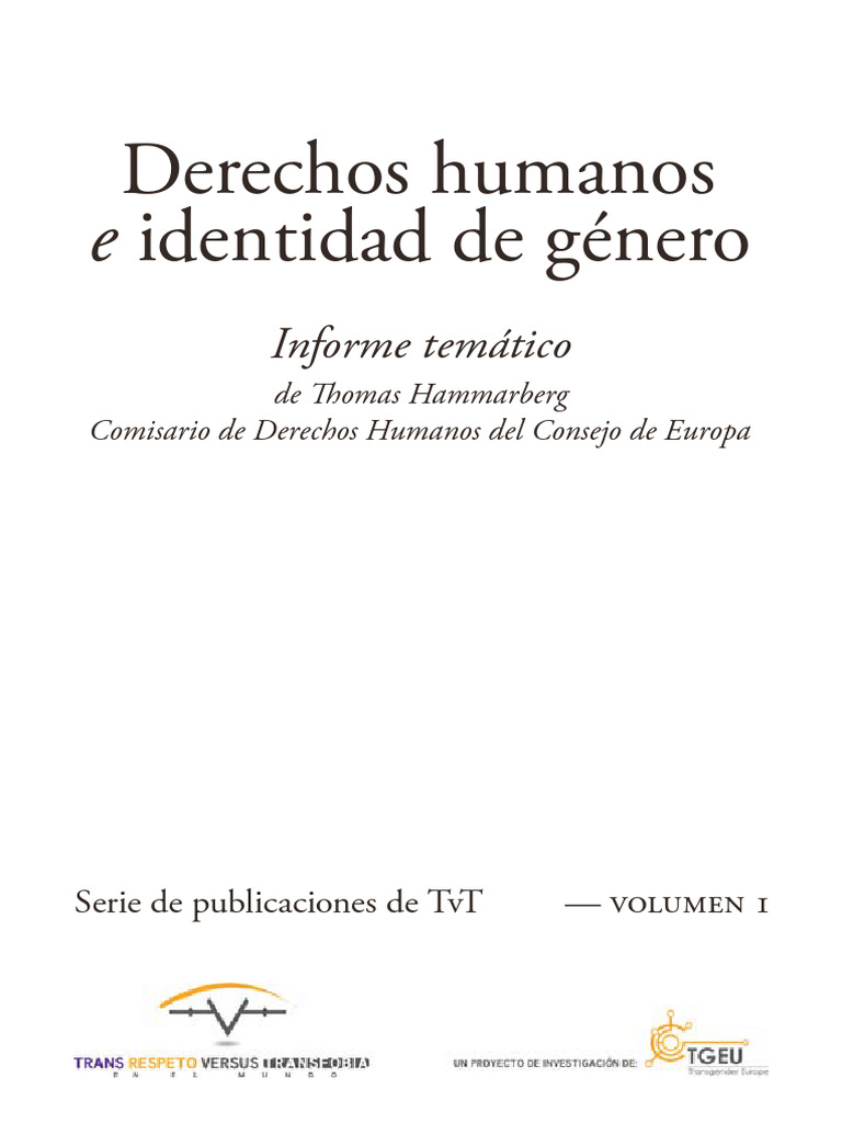 Direitos Humanos e Identidade de Gênero | PDF | Transgénero | Estudios ...