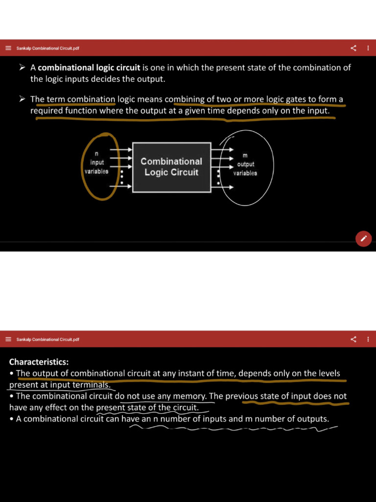 Day 3 Combinational Circuit | PDF