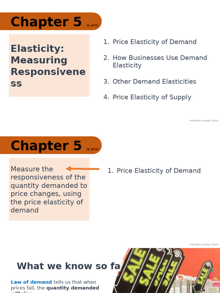Chapter 5 | PDF | Elasticity (Economics) | Economic Theories