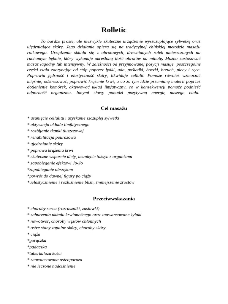 Rolletic Opis | PDF