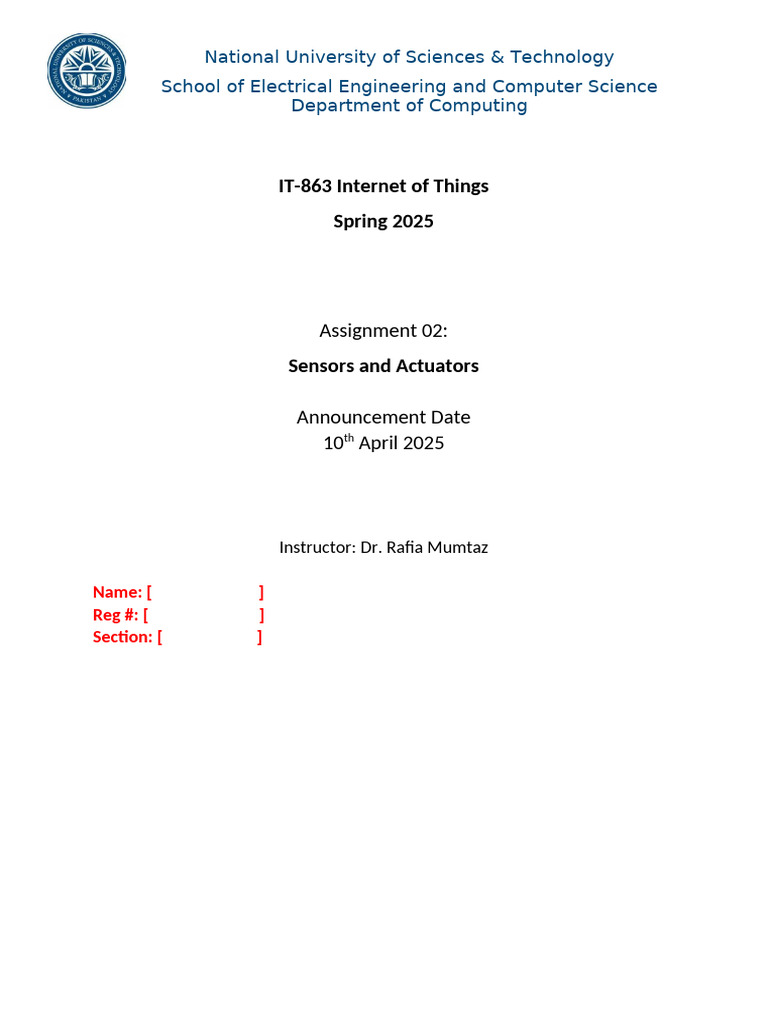 Assignment - 2 IOT | PDF
