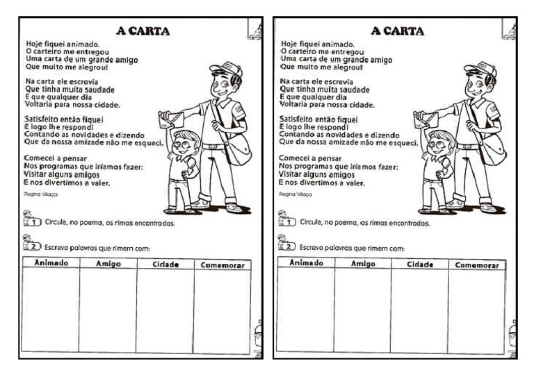 Poema - A Carta | PDF