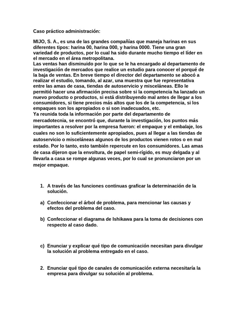 Caso Práctico Administración | PDF | Producto (Negocio) | Publicidad