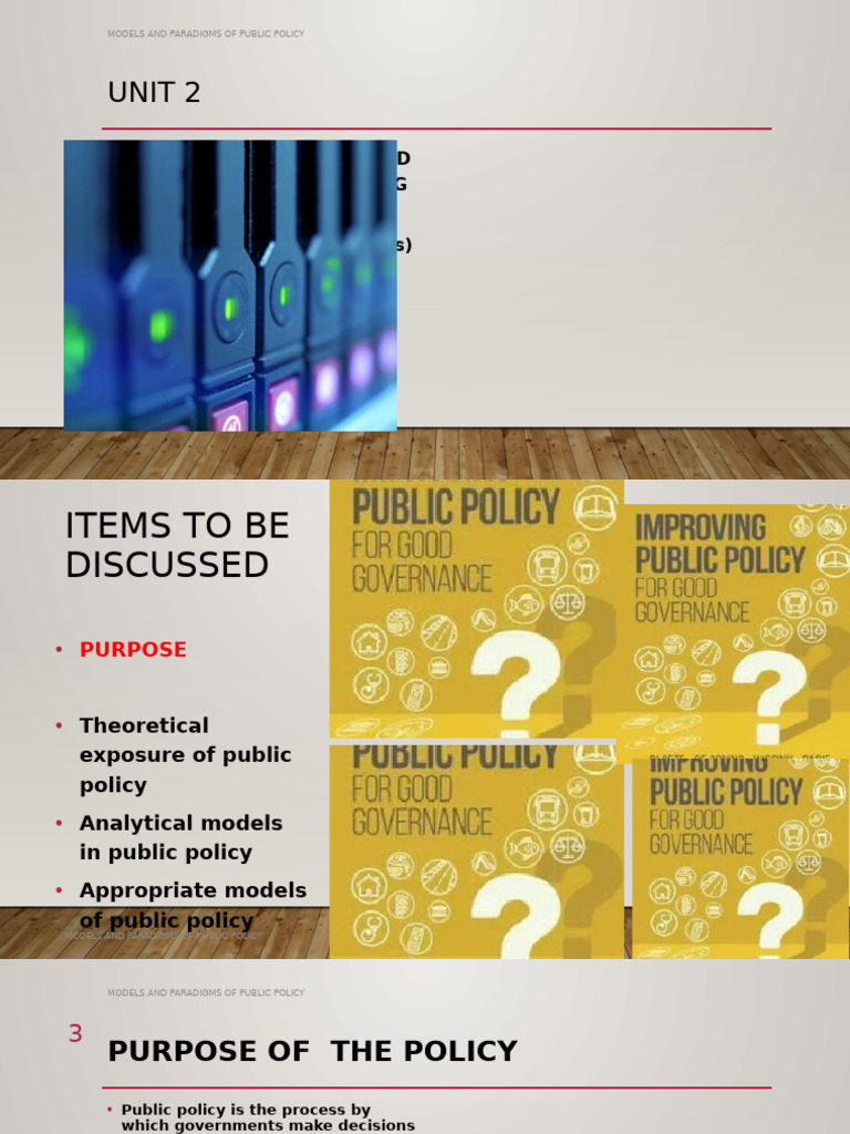 Unit - Theories and Policy Models | PDF | Policy | Theory