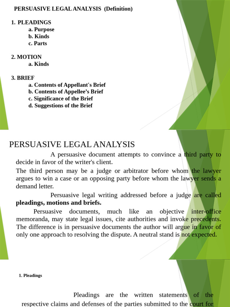 Group 5 Persuasive Legal Analysis | PDF | Brief (Law) | Appeal