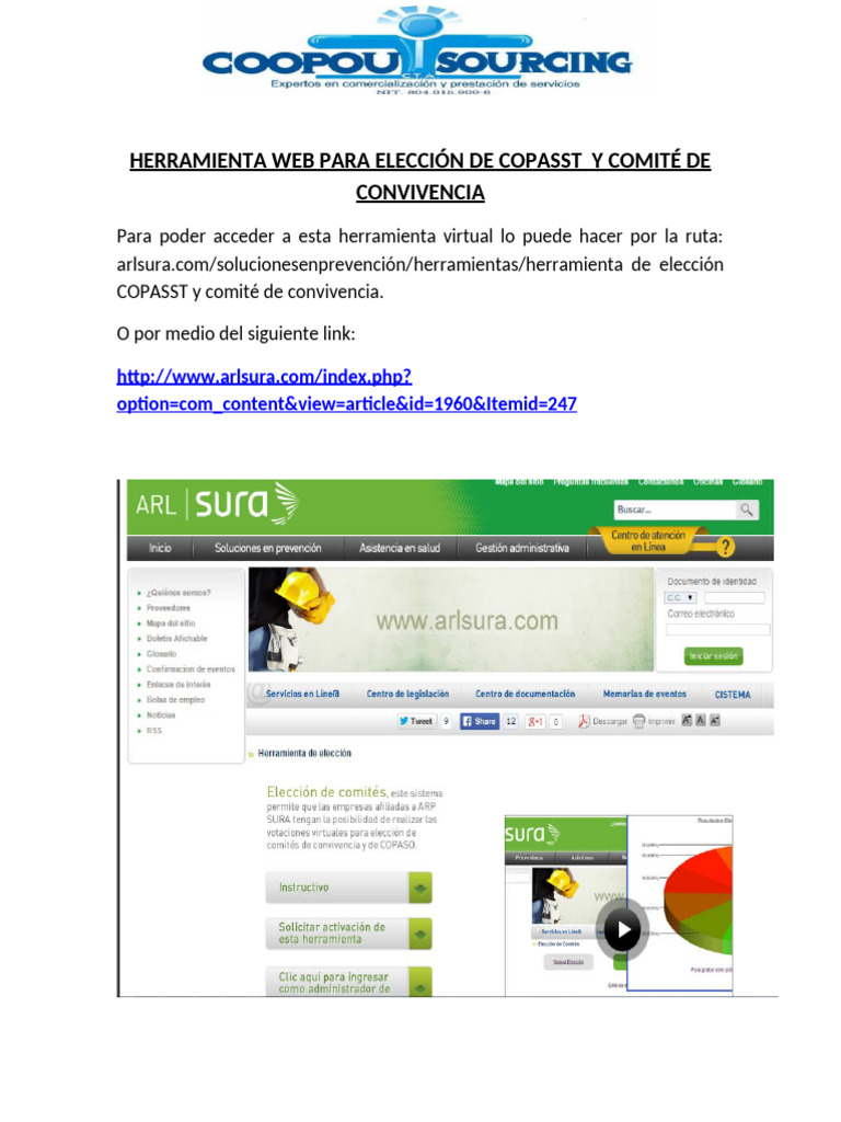 Herramienta para elegir COPASST y Comité | PDF