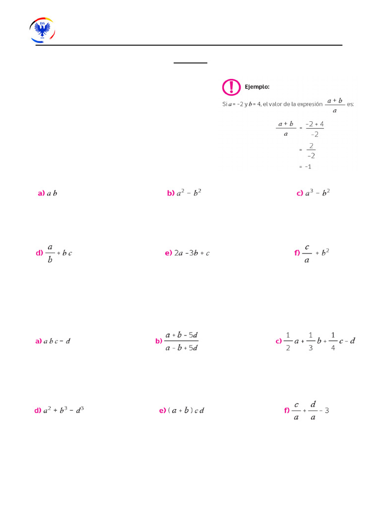 Guía N°16 Algebra V Fyfygyefhfjfeurjfjffhfhf | PDF
