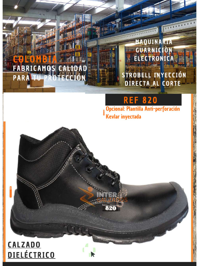 Ficha Tecnica Bota de Seguridad 820 Torino | PDF