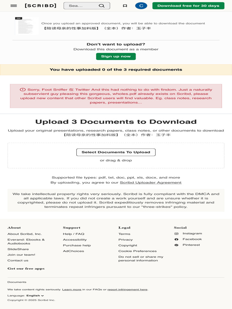 Upload A Document Scribd | PDF | Scribd