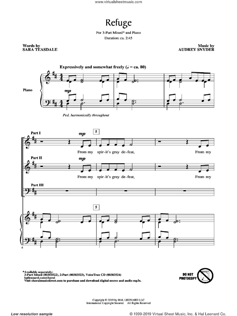 High-Resolution Sheet Music Download | PDF