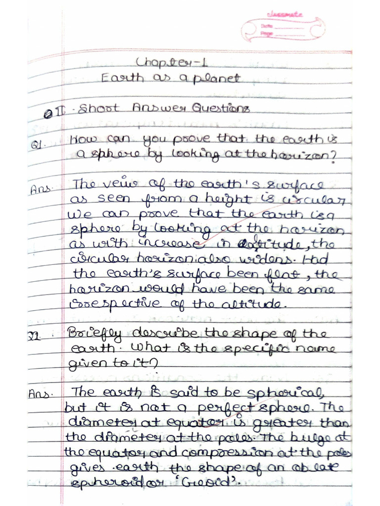 Geography Chapter 1 To 4 | PDF