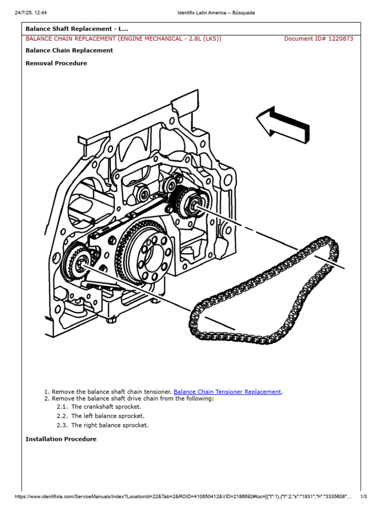 Balance Shaft Replacement Guide for B234 | PDF