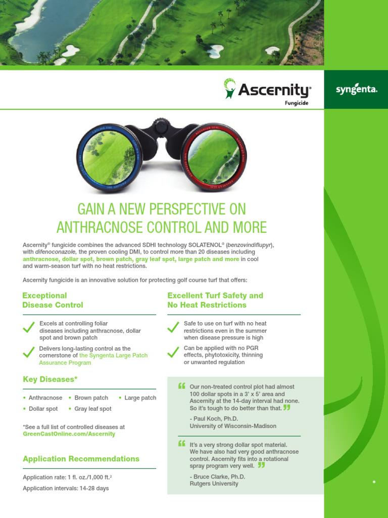 Ascernity Cool Season Sell Sheet2 | PDF | Plants