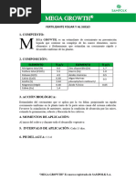 Ficha Técnica de Biofrut® XL | PDF | Calcio | Solubilidad