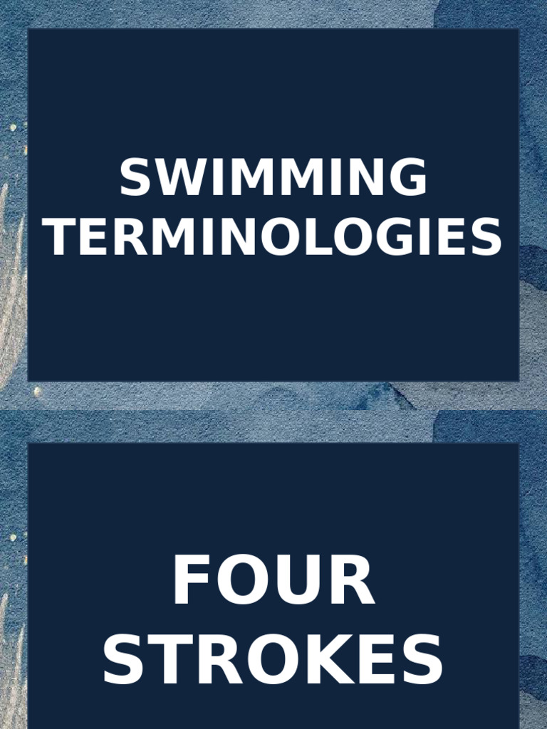 Lesson 3 Swimming Terminologies | PDF | Cardiopulmonary Resuscitation ...