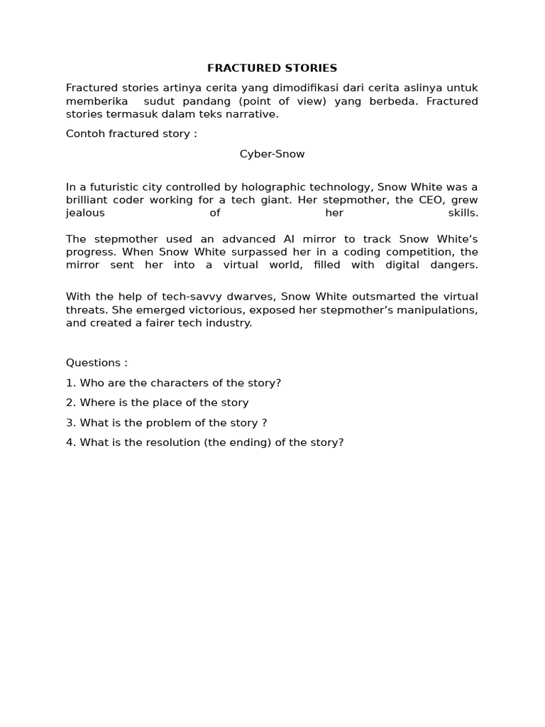 Fractured Stories | PDF