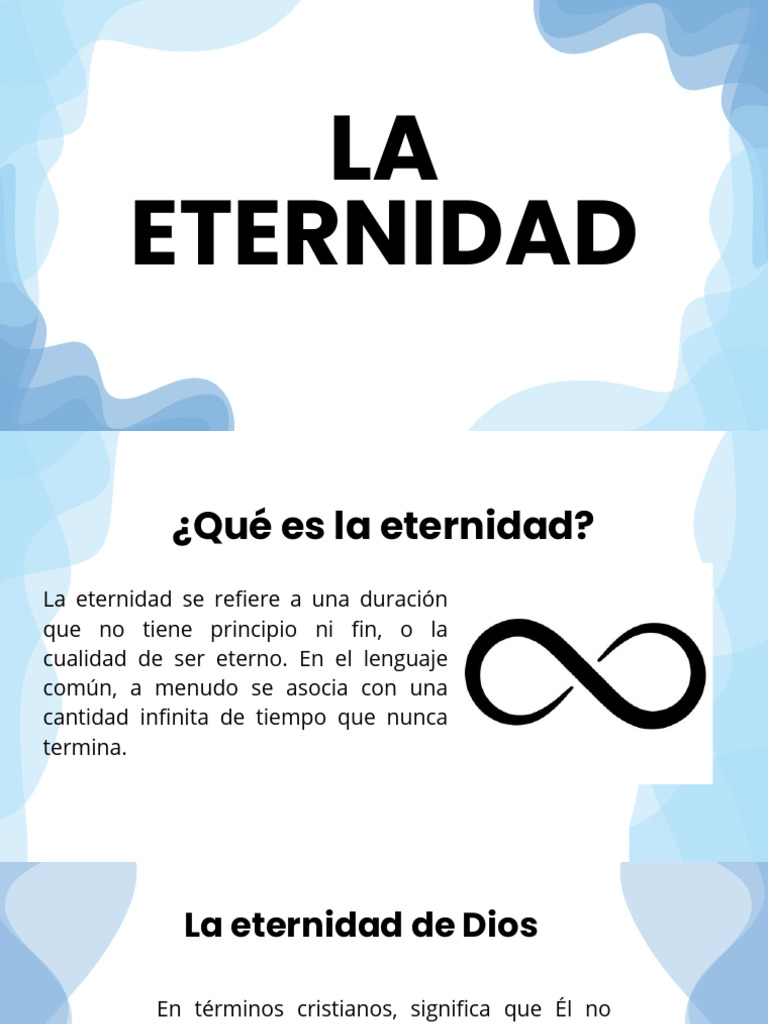 Concepto y Eternidad de Dios | PDF