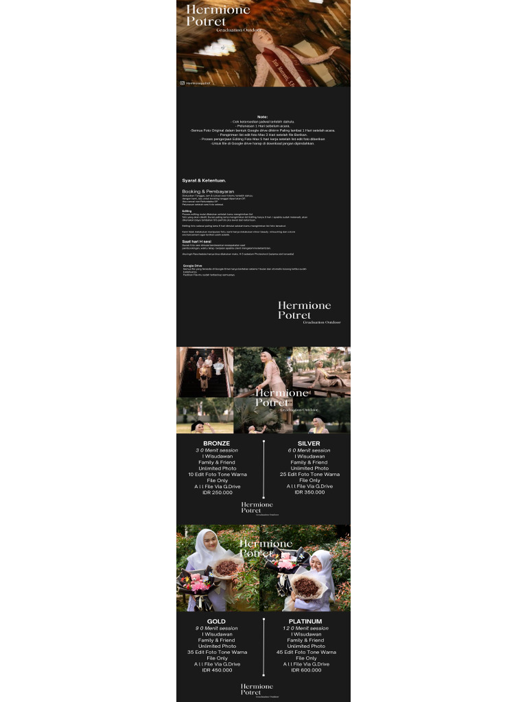 Pricelist Hermione Potret | PDF