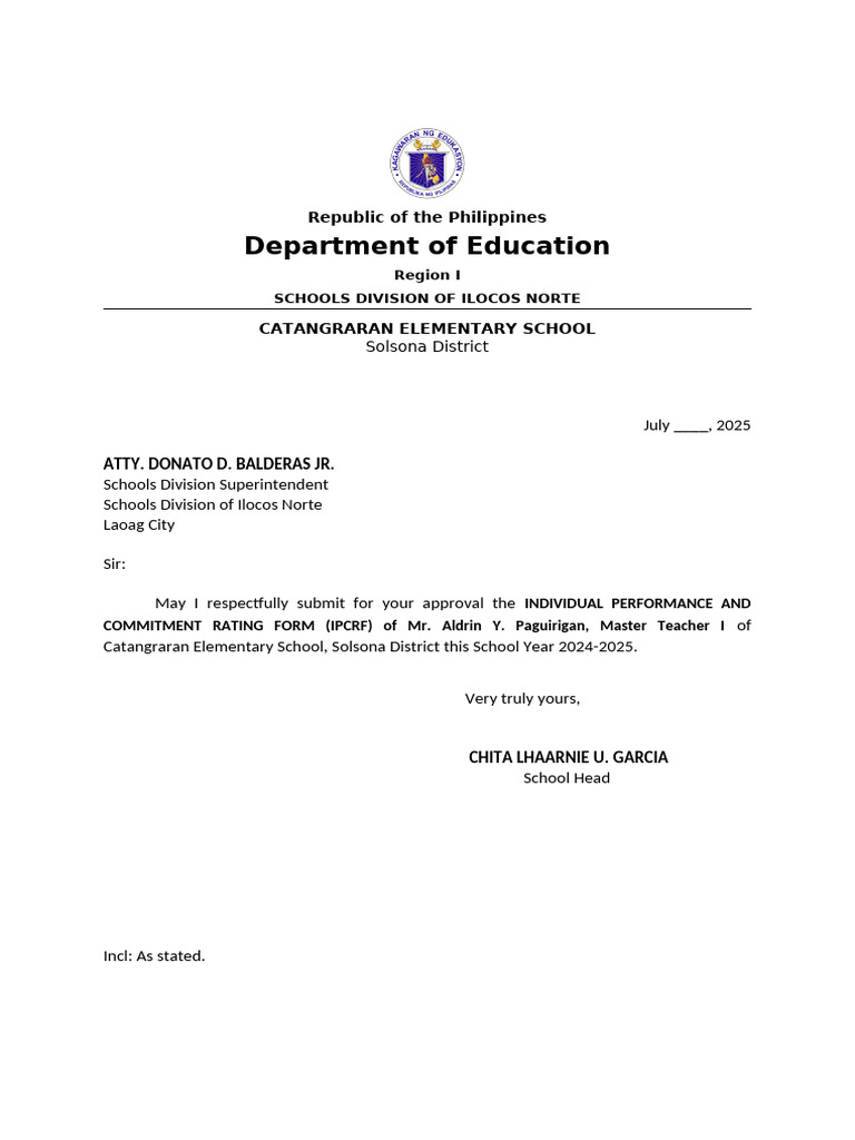 Transmittal Lac Sessions August 2019 | PDF