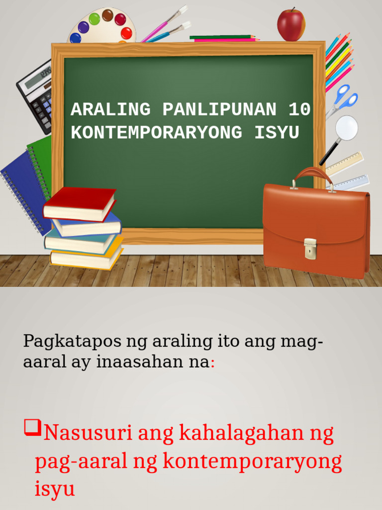 Kontemporaryong-Isyu . | PDF