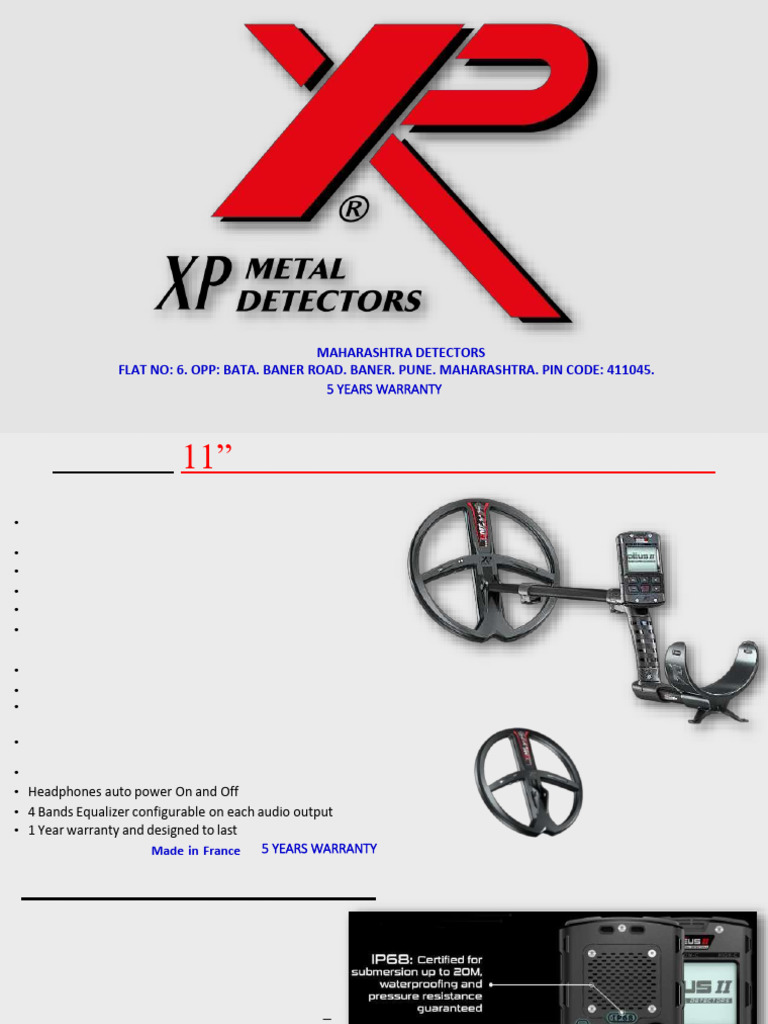 XP Metal Detectors | PDF | Headphones | Remote Control