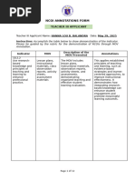 COT ECP Rating Sheet Teacher IV | PDF | Learning | Curriculum