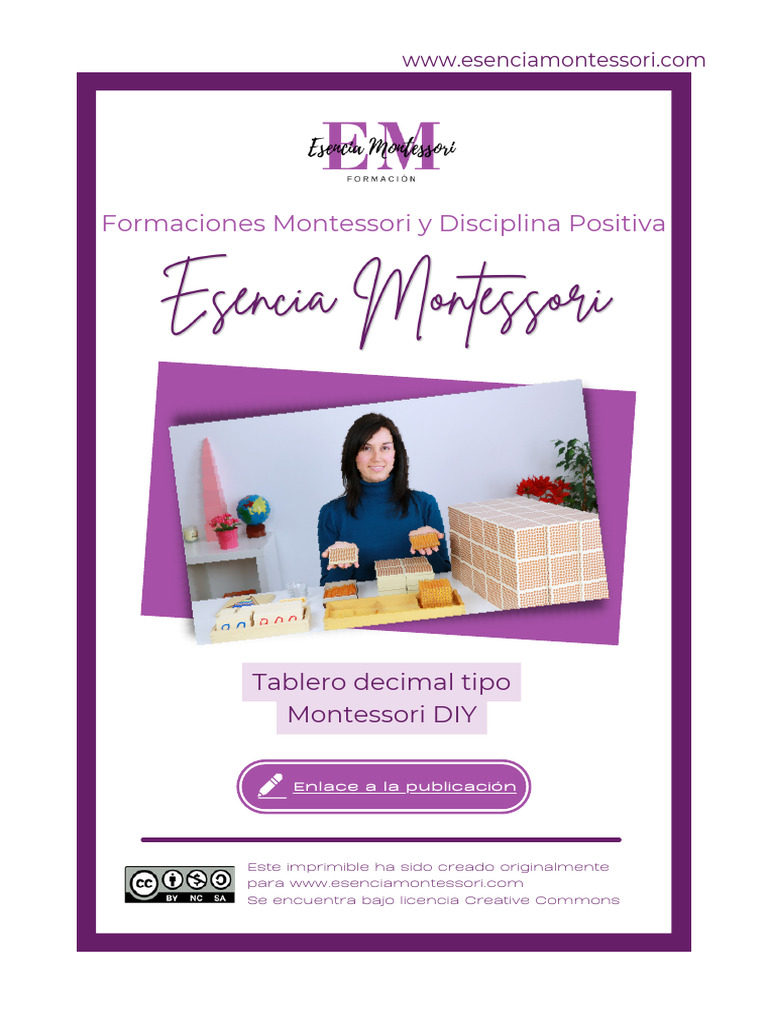 Tablero Decimal Tipo Montessori DIY | PDF